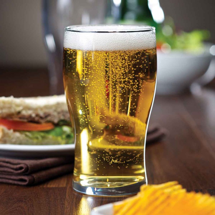 Nucleated Beer Glass | Wholesale Headkeeper Beer Glass