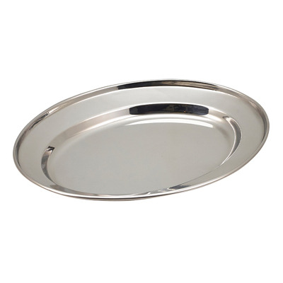 Stainless Steel Oval Meat Flat | 22.5x16cm Stainless Steel Platters ...