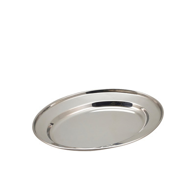 Stainless Steel Oval Meat Flat | Oval Meat Platters