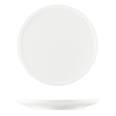 White Porcelain Flat Rim Plate | Wholesale White Flat Plate | White ...