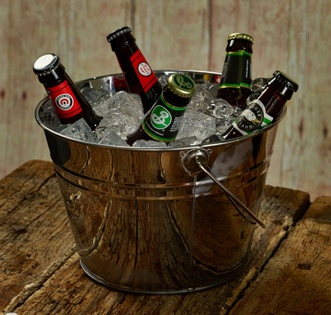 Stainless Steel Ribbed Serving Bucket | Serving Bucket | Food Bucket ...