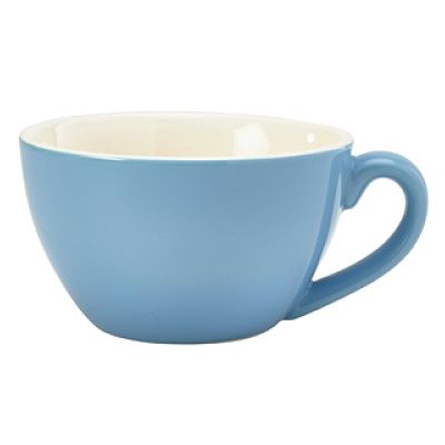 BLUE Bowl Shaped Cup | 12oz Bowl Cup | BLUE Cappuccino Cup | Blue ...