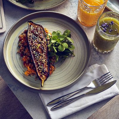 Matt Grey Terra Porcelain LOW Presentation Plate | Porcelain Terra ...