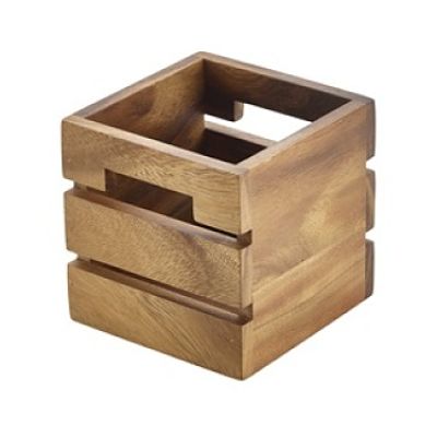 Acacia Wood Riser/Box | Wooden Riser | Wooden Utensil Cube