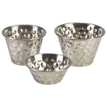 Stainless Steel Hammered Ramekin | Metal Hammered Ramekin | Silver Ramekins