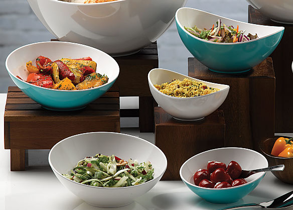 Alchemy Turquoise Melamine Moonstone Buffet Bowl | Wholesale Melamine ...