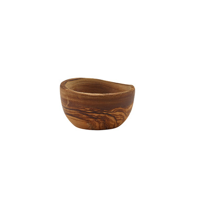 Olive Wood Rustic Dip Pot | Wooden Sauce Pot | Wood Dish