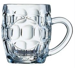 Dimple Beer Tankard Half Pint | Beer Mug HALF PINT TO BRIM | Dimpled ...