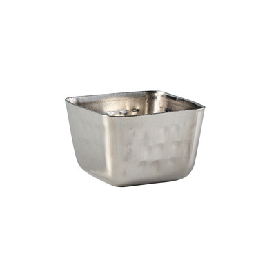 Stainless Steel Square Hammered Ramekin | Steel Ramekin | Steel Dip Pot ...