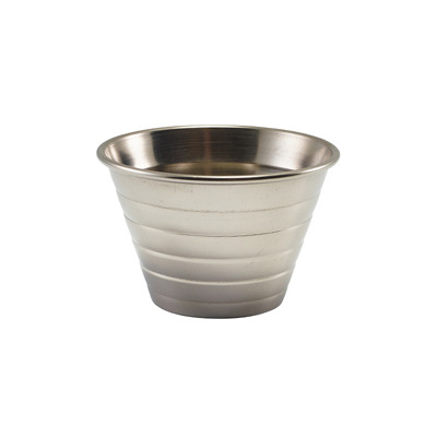 Stainless Steel Ribbed Ramekin | Steel Ramekins | Steel Dip Pots ...