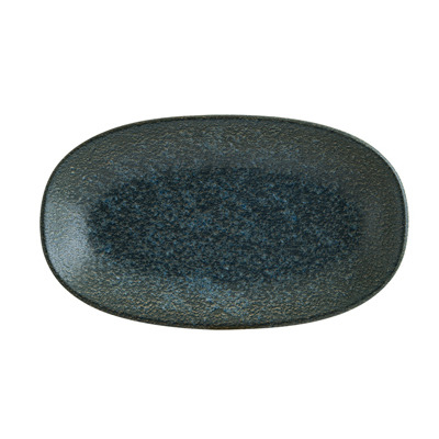 Vega Gourmet Oval Plate | Blue Coupe Plate | Bonna Round Plate