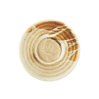 Roko Sand Terra Porcelain Espresso Saucer | Brown Natural Bowl ...