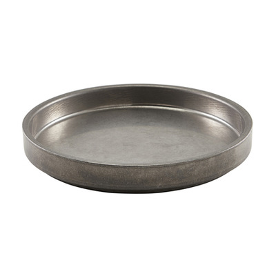 Vintage Steel Presentation Plate | Metal Serving Plate | Steel Platter