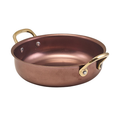 Copper Vintage Steel Round Dish | Metal Serving Dish | Antique Oval Dish