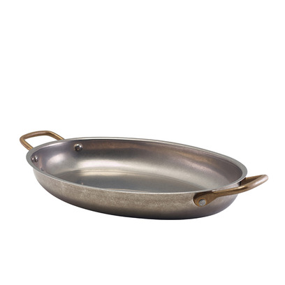 Vintage Steel Oval Dish | Mini Serving Pan | Serving Pan | Vintage Pan