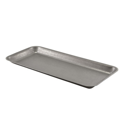 Vintage Steel Rectangular Serving Tray | Metal Serving Plate | Steel ...