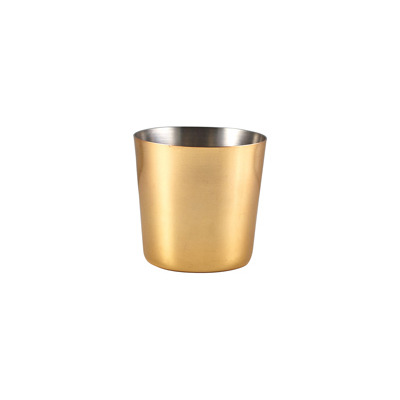 Gold Plated Serving Cup | Gold Food Cup | Side Cup | Copper Hammered Cup