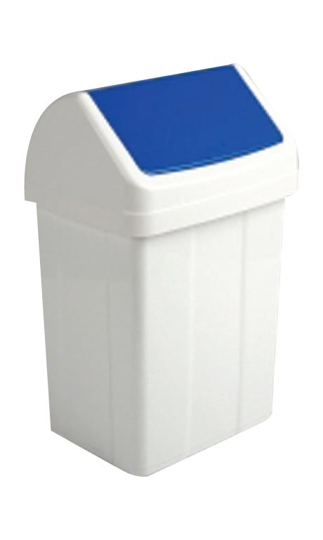 50 Litre Swing Bin with Blue Lid | Kitchen Swing Bin | Swing top bin ...