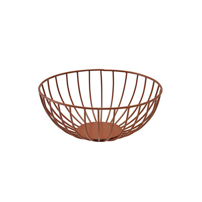 Copper Round Wire Basket | Food Display Basket | Copper Wire Basket